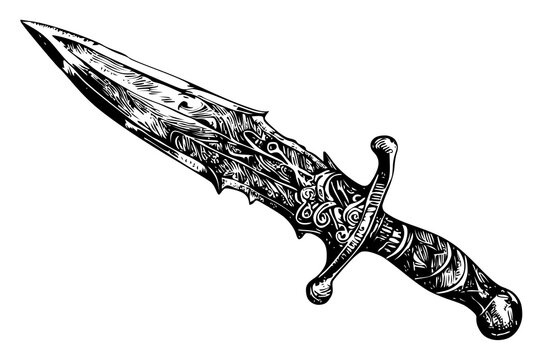 Fantasy Dagger Drawing