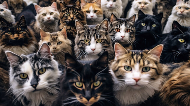"Group Of Cats" Images – Browse 468 Stock Photos, Vectors, and Video ...