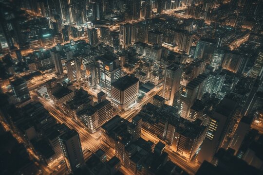 Overhead City At Night Images – Browse 7,650 Stock Photos, Vectors, and ...