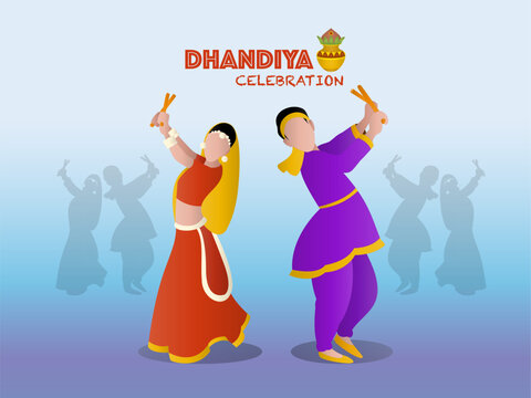 Vector Dandiya Raas