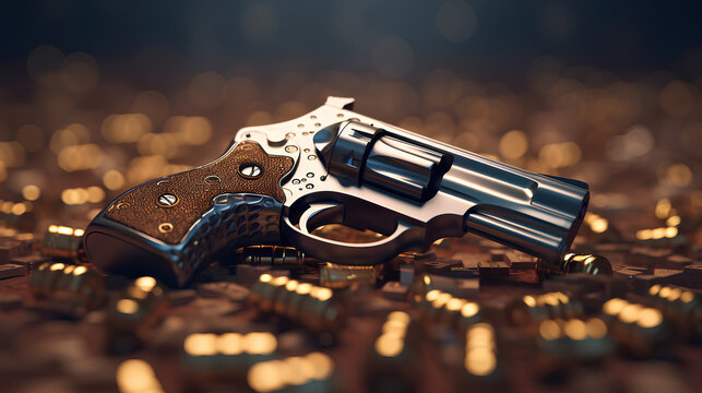 Gold Guns Wallpaper