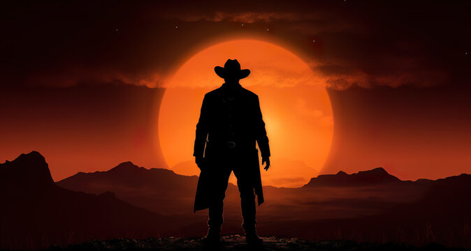Cowboy Standing Silhouette Images – Browse 6,773 Stock Photos, Vectors ...