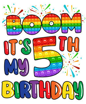 Happy 5th Birthday Clip Art