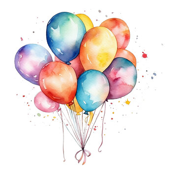 Watercolor Balloons Images – Browse 67,503 Stock Photos, Vectors, and ...