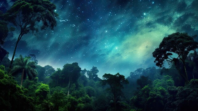Rain Forest Night Time