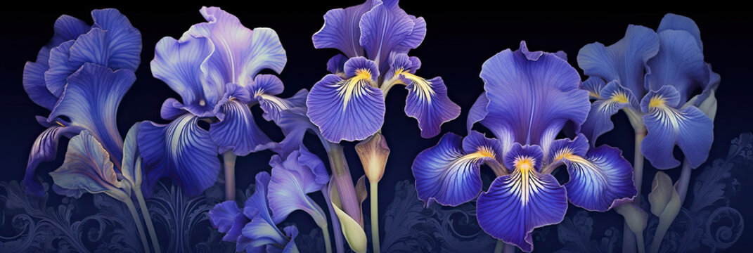 Blue Iris Flower Wallpaper