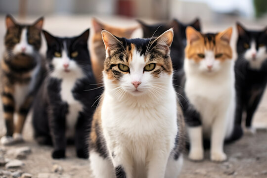 "Group Of Cats" Images – Browse 468 Stock Photos, Vectors, and Video ...