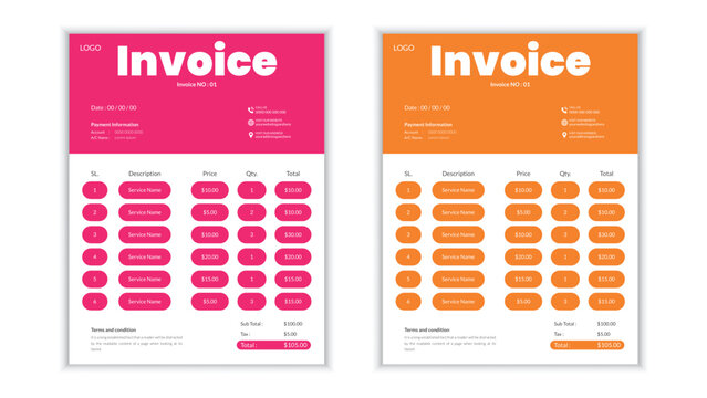 Simple Invoice Template Bilder – Durchsuchen 9,216 Archivfotos ...