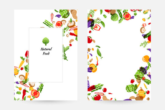Nutrition Borders Template Healthy Eating Fruit And Vegetables Page