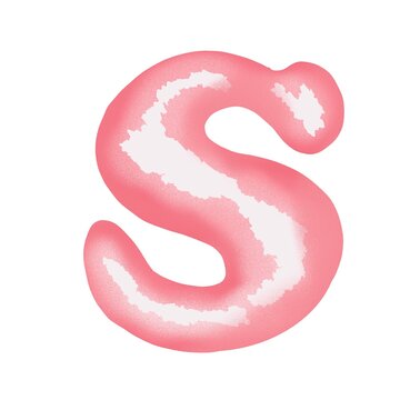 The Letter S In Pink