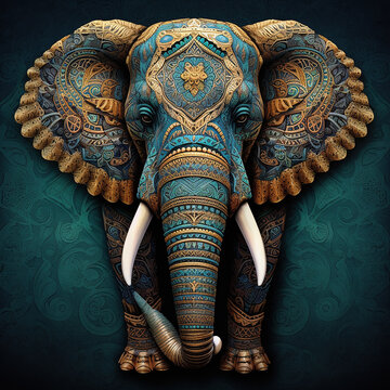Tribal Elephant Background