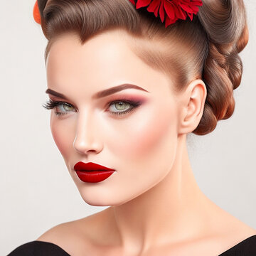 Pin Up Hairstyles Victory Rolls