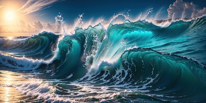 Turquoise Waves Images – Browse 430,358 Stock Photos, Vectors, and ...