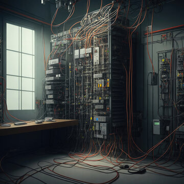 Messy Server Room Images – Browse 564 Stock Photos, Vectors, and Video ...