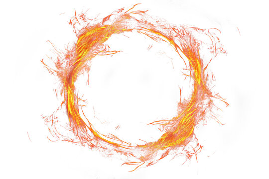 Fire Ring White Background