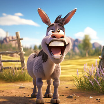Donkey Smiling With Teeth