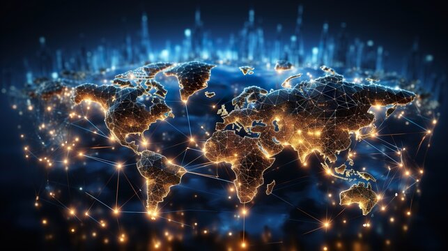 "Digital World Map" Images – Browse 661 Stock Photos, Vectors, and ...