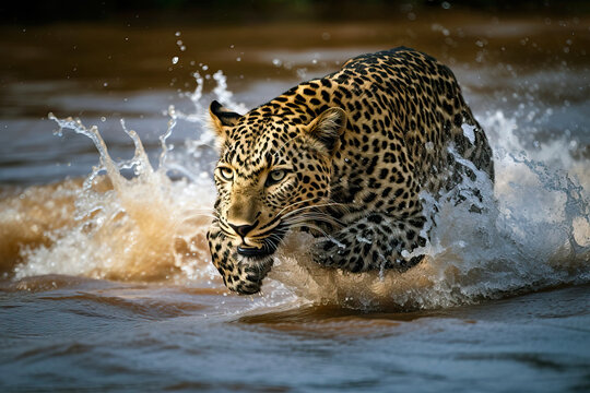 Leopard Running Wallpaper