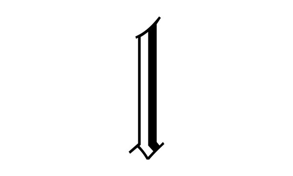 Old English Lowercase L