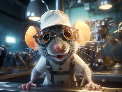 Stuart Little Mouse With Glasses