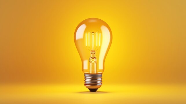 Yellow Light Bulb
