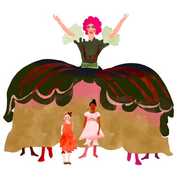 Mother Ginger Nutcracker Clip Art