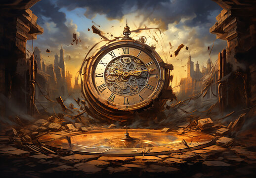 Time Clock Art Work