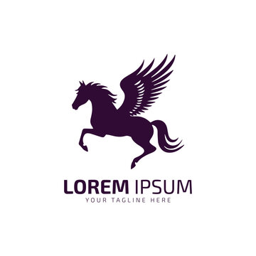 Red Horse With Wings Logo