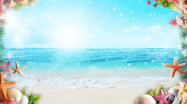 Tropical Beach Border