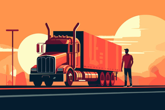 Cartoon Truck Driver Images – Browse 11,435 Stock Photos, Vectors, and ...