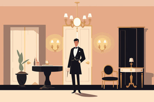 Hotel Concierge Cartoon Images – Browse 897 Stock Photos, Vectors, and ...