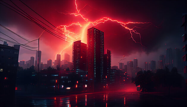 Red Thunder Clouds At Night Images – Browse 7,978 Stock Photos, Vectors ...