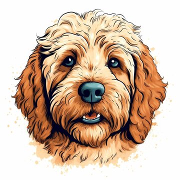 Goldendoodle White Background Images – Browse 1,217 Stock Photos ...