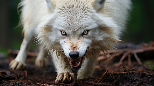 Angry White Wolf