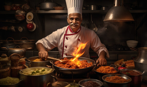 Indian Chef Cooking Images – Browse 17,024 Stock Photos, Vectors, and ...