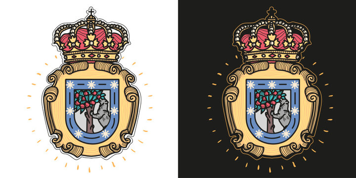 Spanish Coat Of Arms Tattoo