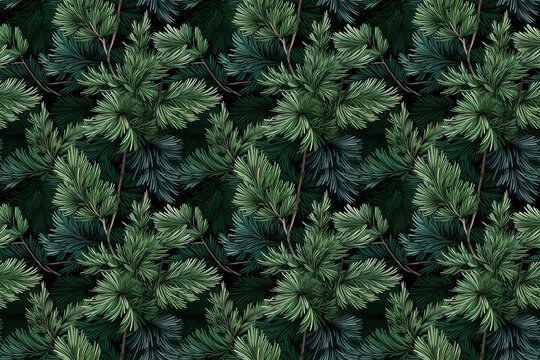 Pine Tree Leaves Texture