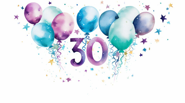 30Th Birthday Balloons Images – Browse 4,825 Stock Photos, Vectors, and ...