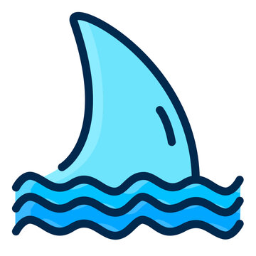 Grey Shark Fin Clip Art