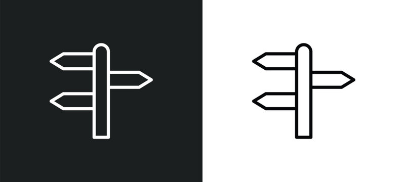 Cross Road Sign Vector