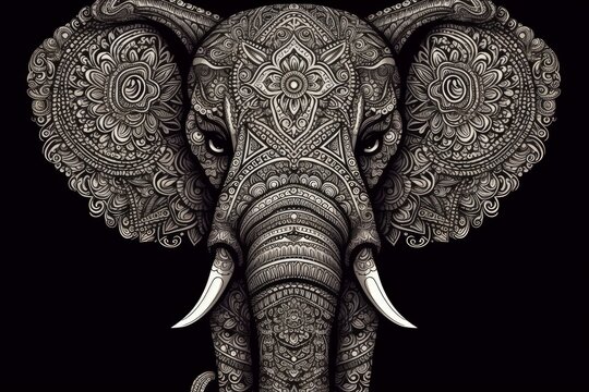 Tribal Elephant Background