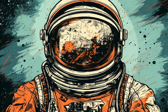 Astronaut Pop Art Wallpaper