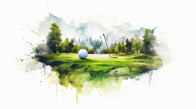 Golf Watercolor Images – Browse 1,485 Stock Photos, Vectors, and Video ...