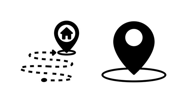 Address Icon Png Black