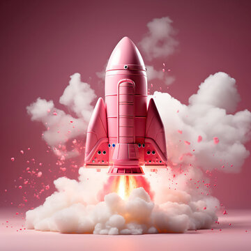 Pink Rocket Ship Images – Browse 9,124 Stock Photos, Vectors, and Video ...