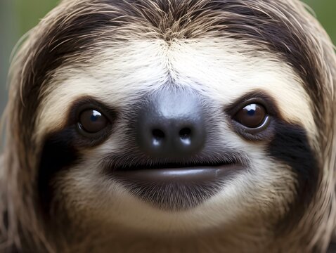 Sloths Smiling With Teeth