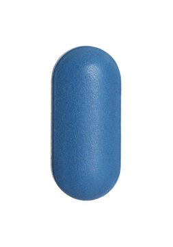 Thick Blue Oval Pill Liht
