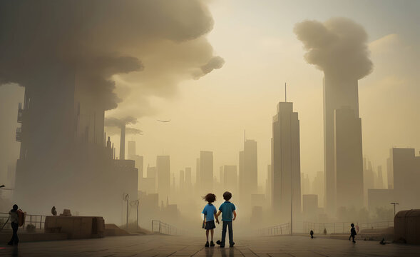 Polluted Future City