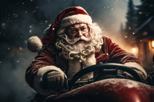 Santa Claus Driving Images – Browse 18,429 Stock Photos, Vectors, and ...