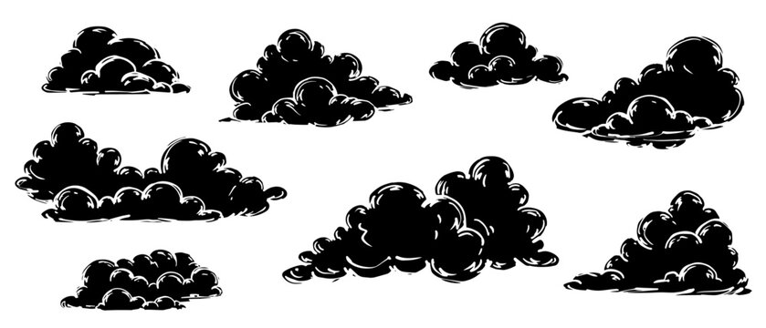 Vector Clouds Silhouette